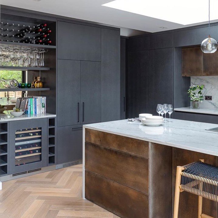 Bronze Brass Kitchen Door and Drawer Fronts | Kitchens