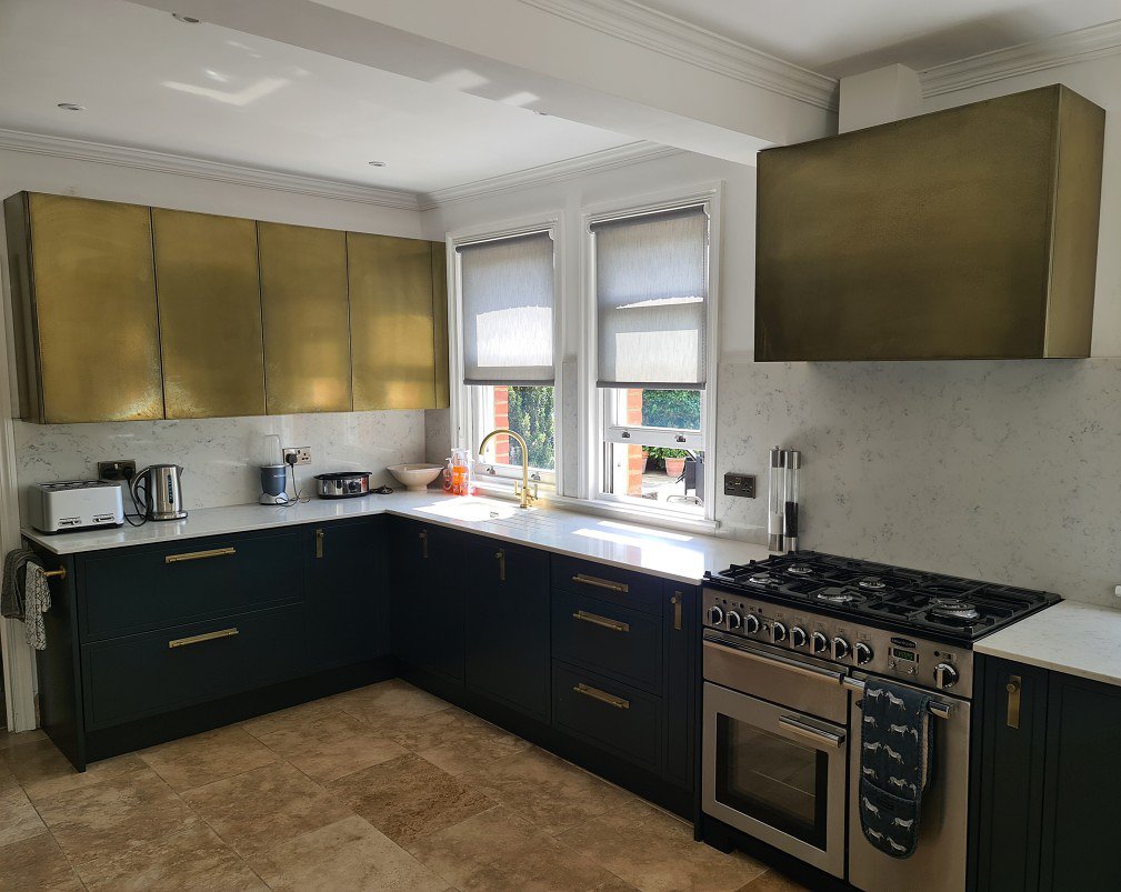 Brass Doors and Extractor Cover | Kitchens