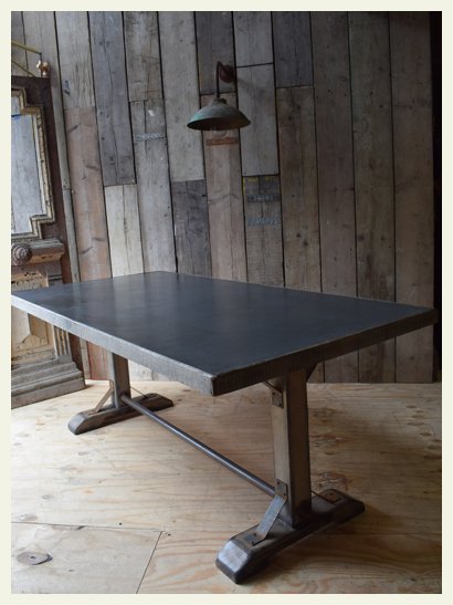 Metal Topped Refectory Table | Tables