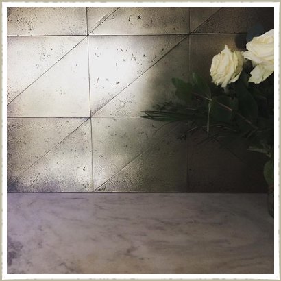 Triangular Brass Tiles | Decorative