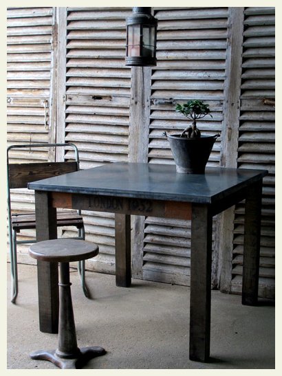 Metal Topped Dining Table | Tables