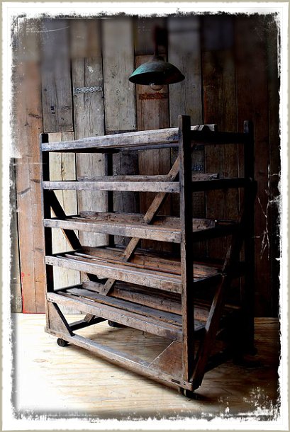 Vintage french factory racks | Storage