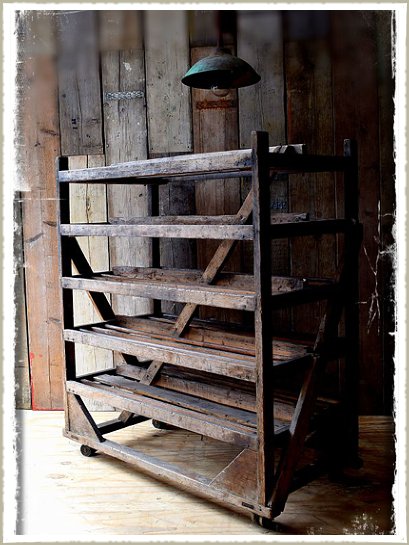 Vintage french factory racks | Storage