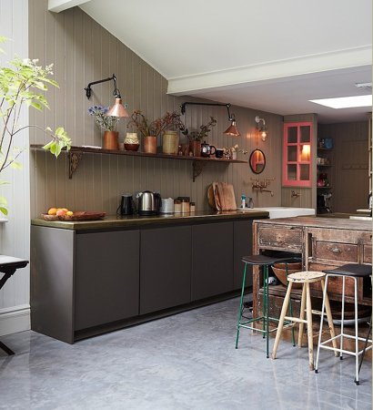 Brass worktop | Kitchens